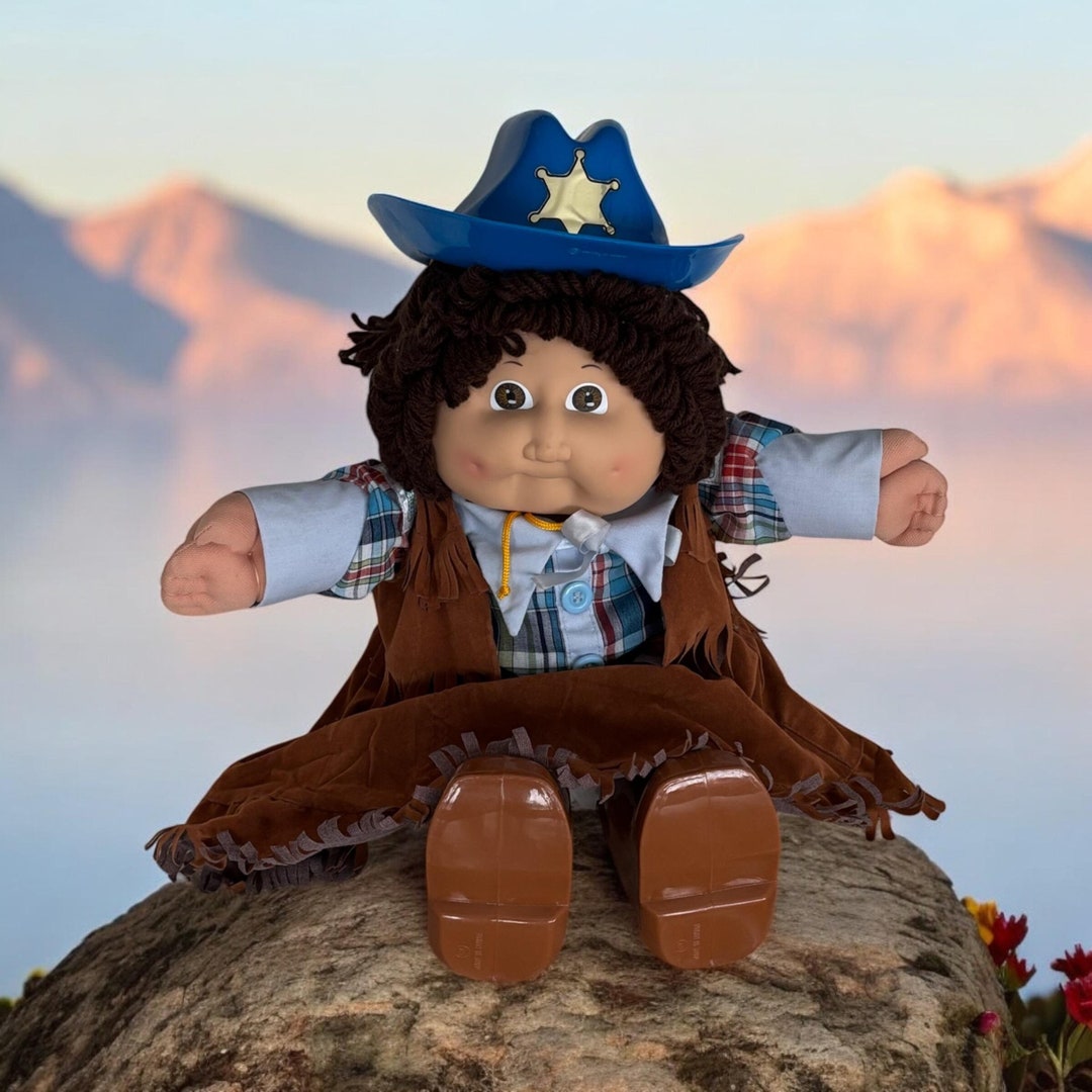Adorable 80s Cabbage Patch Cowgirl With Hat, Boots, Diaper, and CPK ...