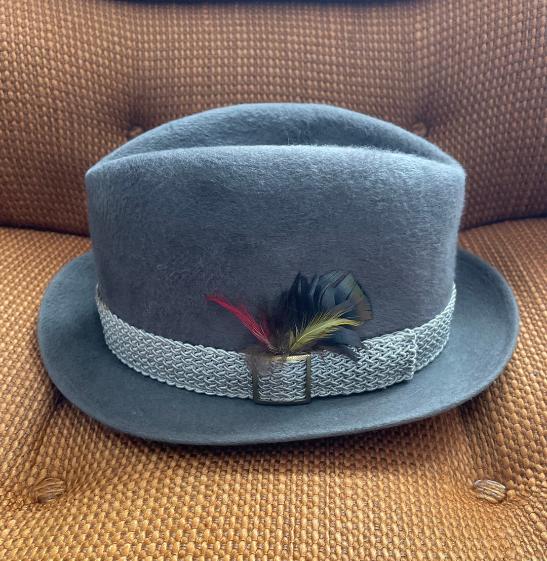 RARE! Museum Piece Stetson 3x Beaver Felt Fedora With Leather and ...