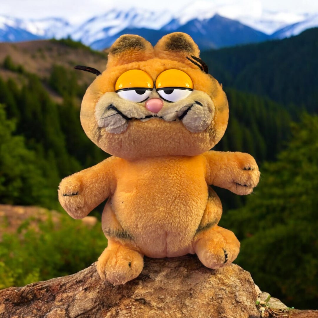 1980s Iconic 9 Garfield Plush - Etsy