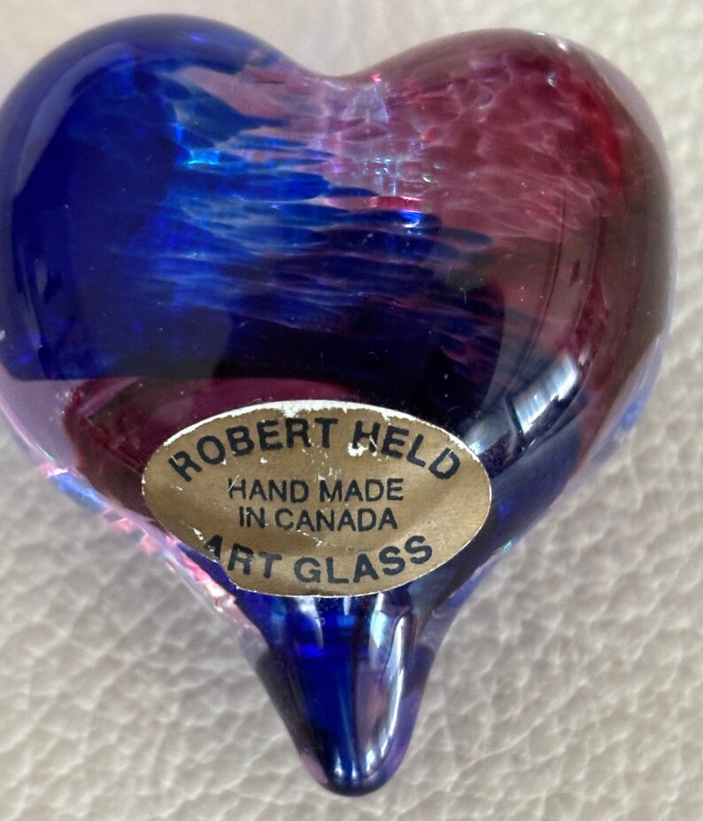 RARE Stunning Robert Held Art Glass Heart - Etsy