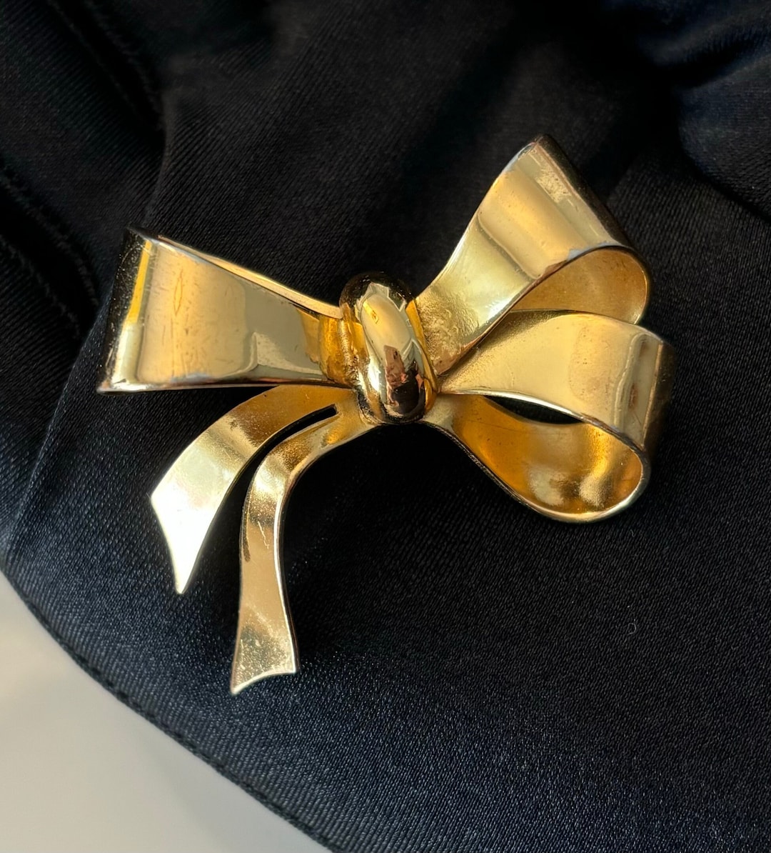 1940s Glimmering Gold Plated Signed Coro Bow Brooch - Etsy