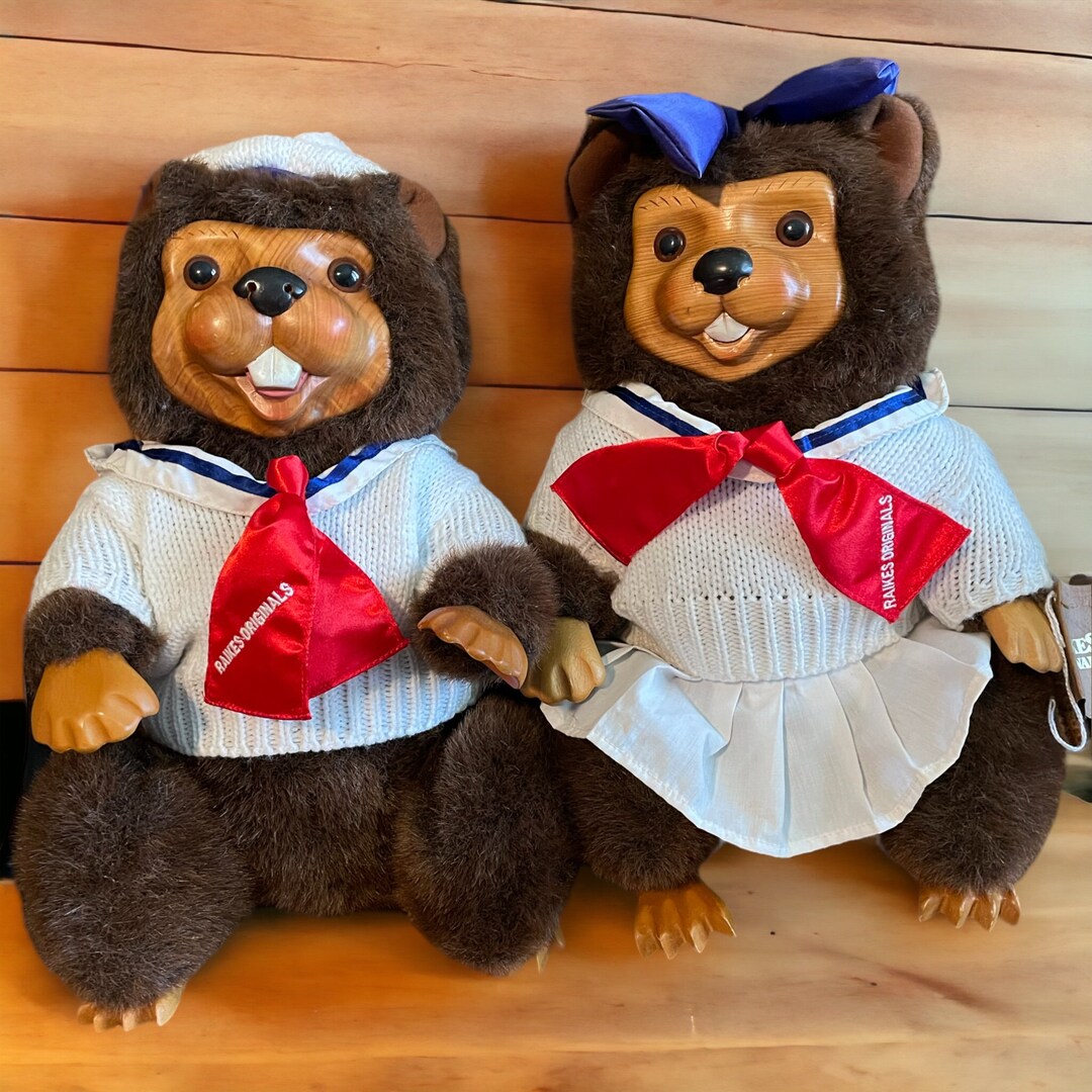 RARE!! Robert Raikes Beaver Pair 16” Tall - Etsy