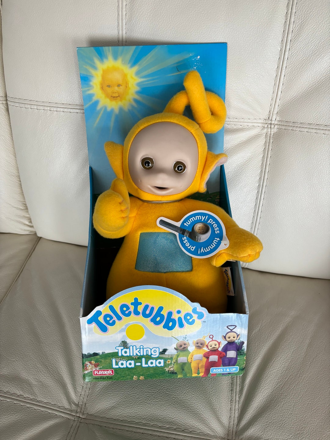 RARE Vintage 16 Talking Teletubby Laa-laa IOB NWT Works - Etsy
