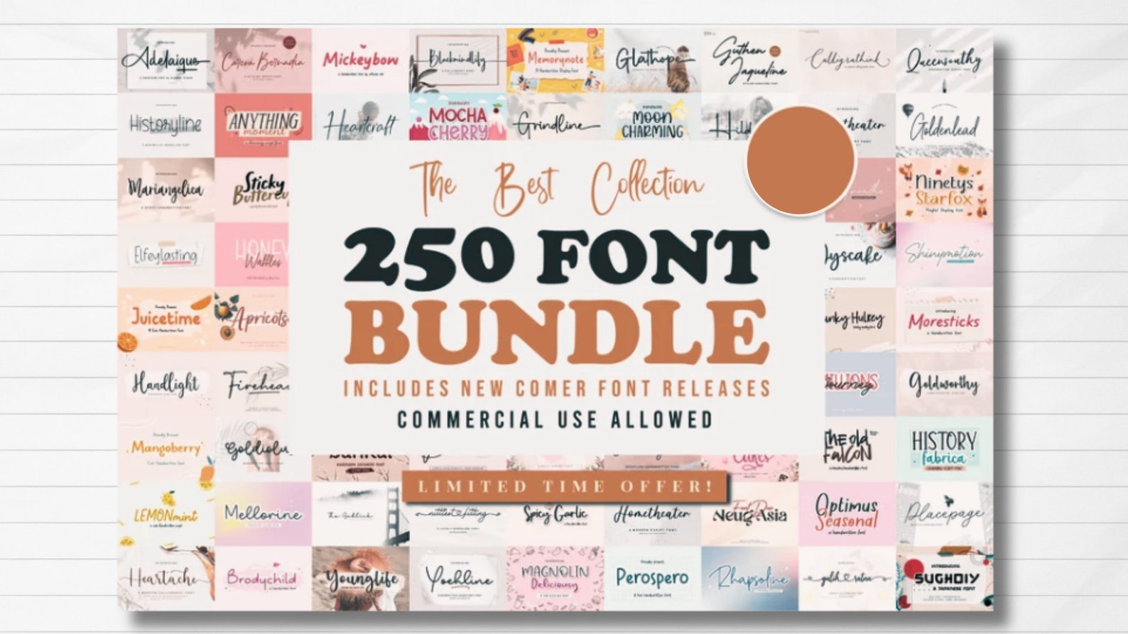 Best Collection Font Bundle Cricut Fonts, Procreate Fonts, Handwritten ...