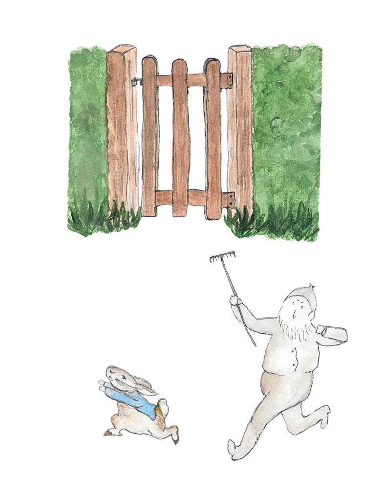 Digital Sheet Peter Rabbit Characters, Beatrix Potter, Instant Download ...