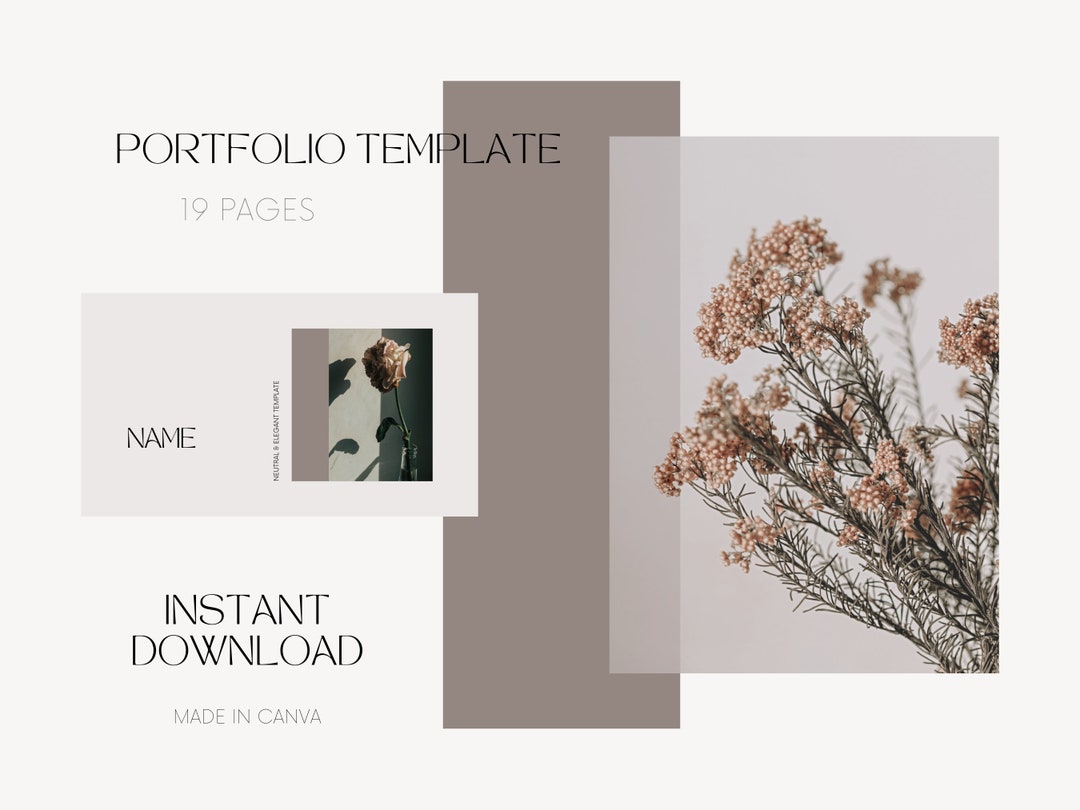 Canva Portfolio Template| Digital Brochure| Ebook Template| Digital ...