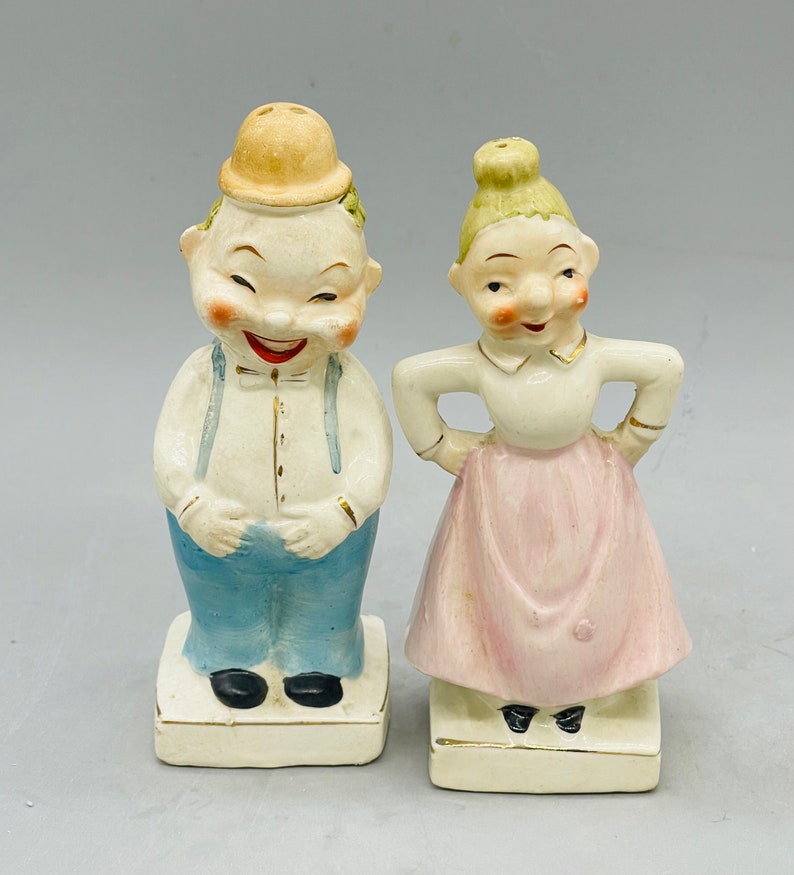 Vintage Figurine Shakers of Couples/ Turn About Salt and Pepper Shakers Sold in Sets - Etsy