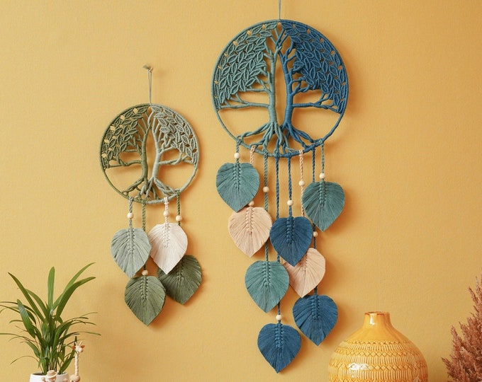 Makramee Baum des Lebens Makramee Wandbehang Makramee - Etsy.de
