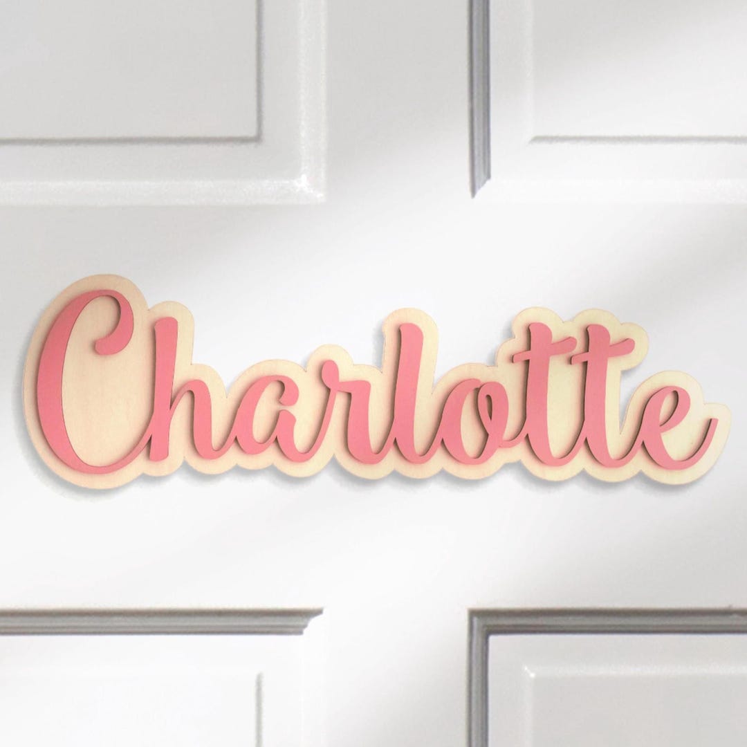 Custom Kids Door Name Sign, Personalized Wooden Wall Decor, Christmas ...