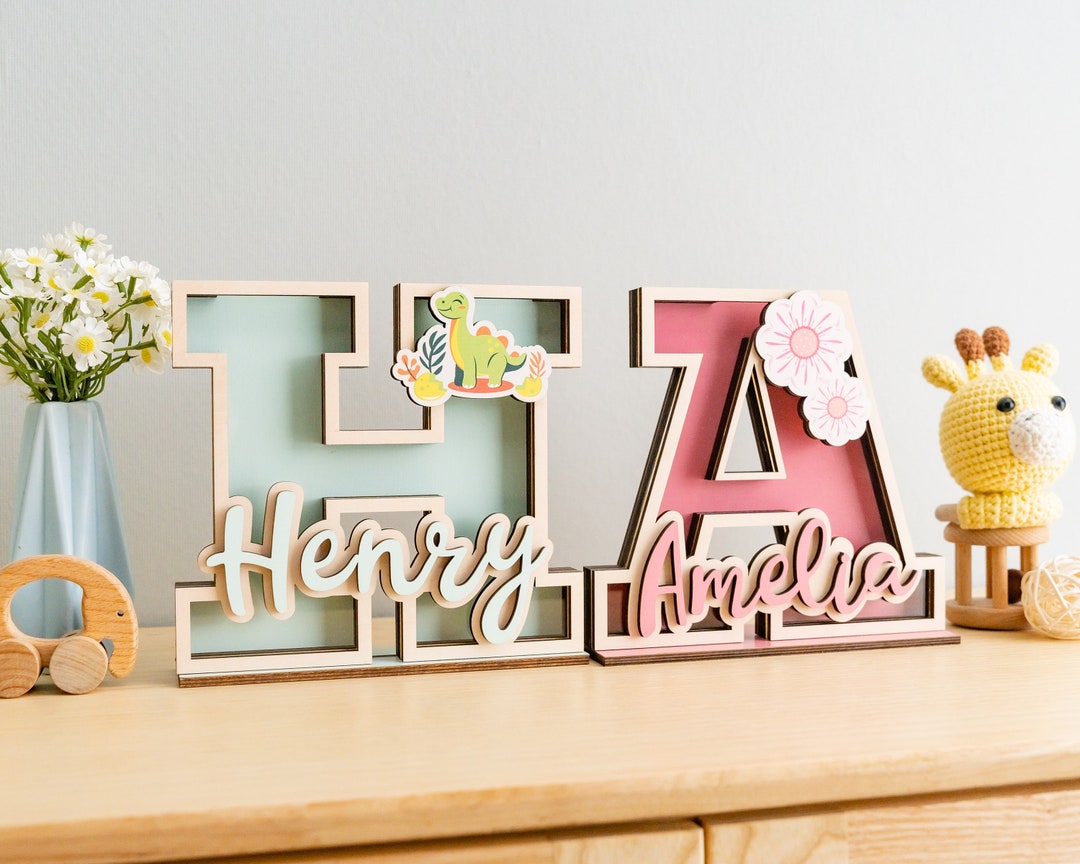 Alphabet Letter Bank, Baby Shower, Nursery Decor, Kids Room Decor ...