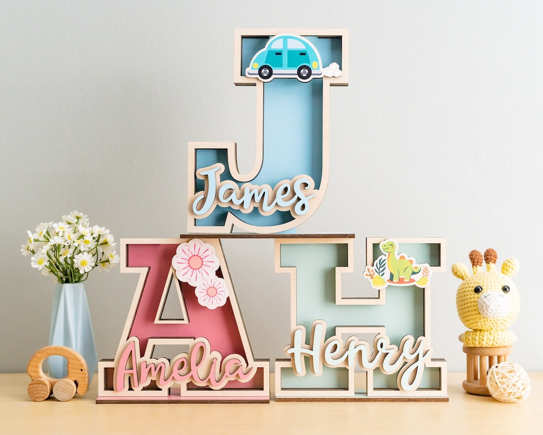 Baby Letter Bank, Personalized Name, Kids' Money Banks, Baby Gifts ...
