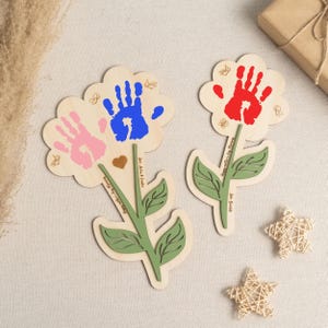 Flower Handprint, Craft, Mother's Day, Keepsake, Children, Kid's Craft ...