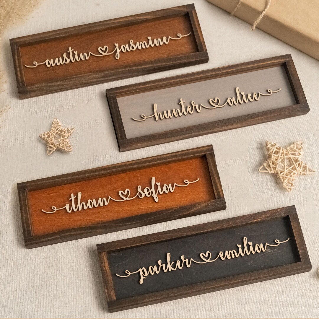 Couples Heart Name Sign, Happy Valentine, Gift for Couple, Valentines ...