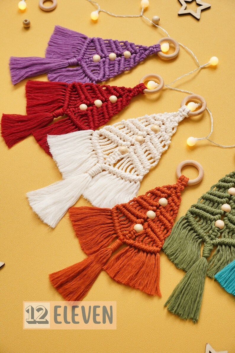 Macrame DIY KIT Christmas Tree Festive Activity Holiday - Etsy