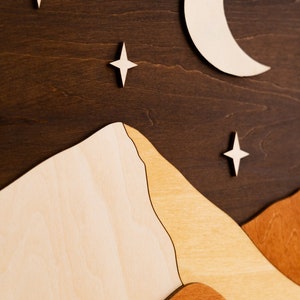 Sun Moon Wood Art, Total Solar Eclipse 2024, Living Room Decor, Sun ...