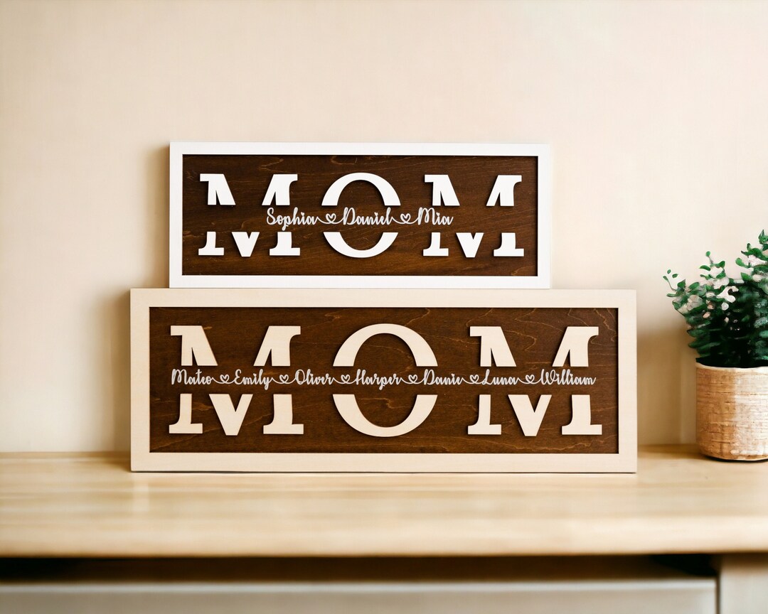 Personalized Mom Sign, Unique Sign, Personalized Grandma, Custom ...