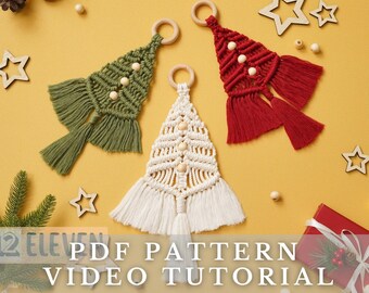 Macrame Pattern, Christmas Tree, Pattern/tutorial , PDF Download - Etsy
