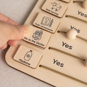 Custom Wooden Chore Chart for Kids – Personalized Task Tracker Y96 - Etsy