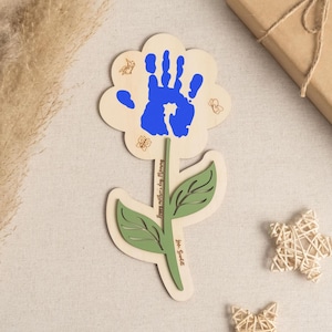 Flower Handprint, Craft, Mother's Day, Keepsake, Children, Kid's Craft ...
