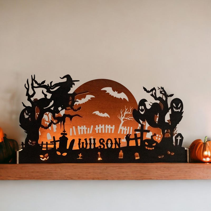 Halloween Silhouette - Etsy