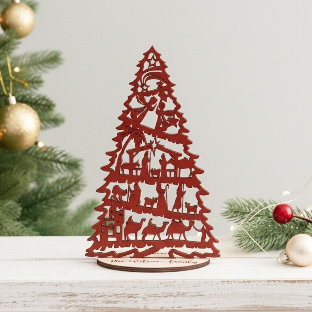Nativity Christmas Tree Beautiful Holiday Decorations for Your Home R53 ...