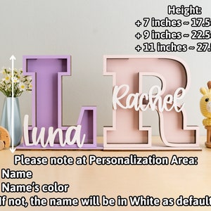 Custom Baby Letter Bank, Custom Coin Bank, Boy Nursery Gift, Custom ...