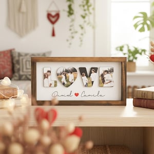 Personalized Photo Frame LOVE Sign for Romantic Table Decoration Y33 - Etsy
