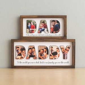 Custom Dad Photo Frame, Personalized Wooden Gift for Dad, Father's Day ...