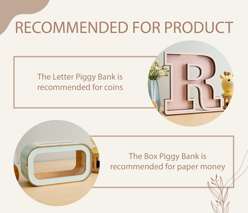 Baby Letter Bank, Baby Gift, Gifts for Kids, Colorful Bank, Graduation ...