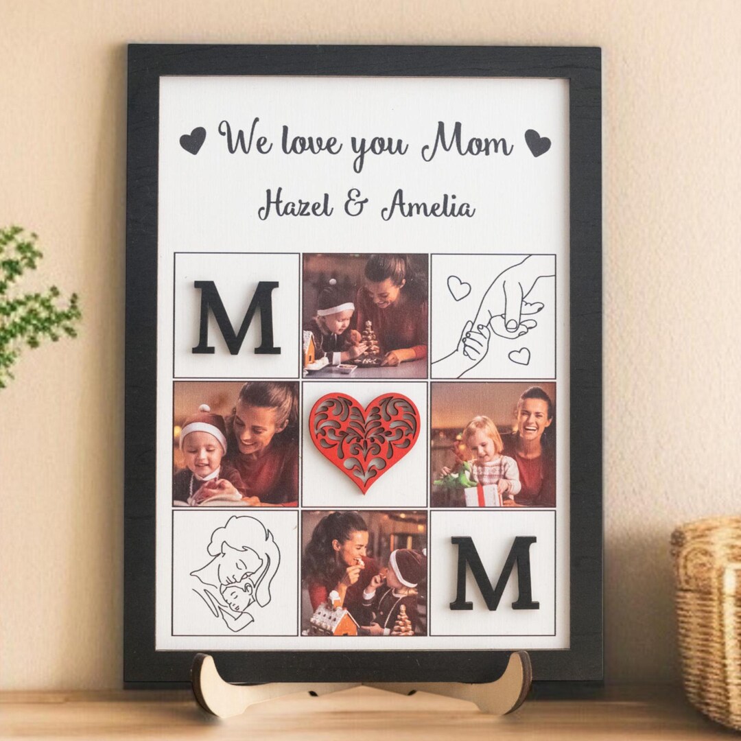 Mom Photo Frame, Mom Thank You Gift, Engraved Frame, Sentimental ...