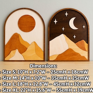 Sun Moon Wood Art, Total Solar Eclipse 2024, Living Room Decor, Sun ...