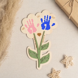 Flower Handprint, Craft, Mother's Day, Keepsake, Children, Kid's Craft ...