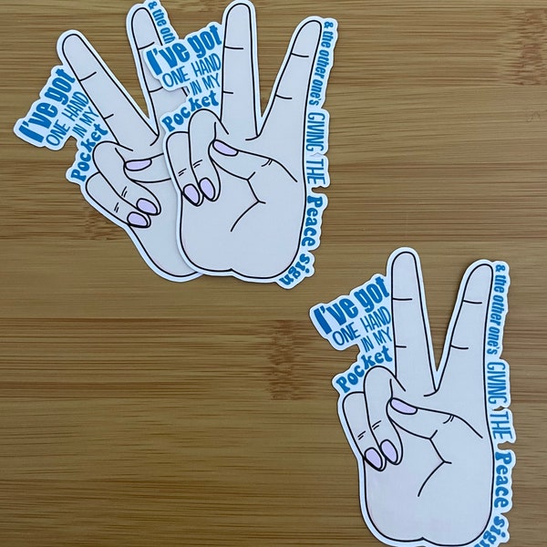 My Peace Sign Sticker - Etsy