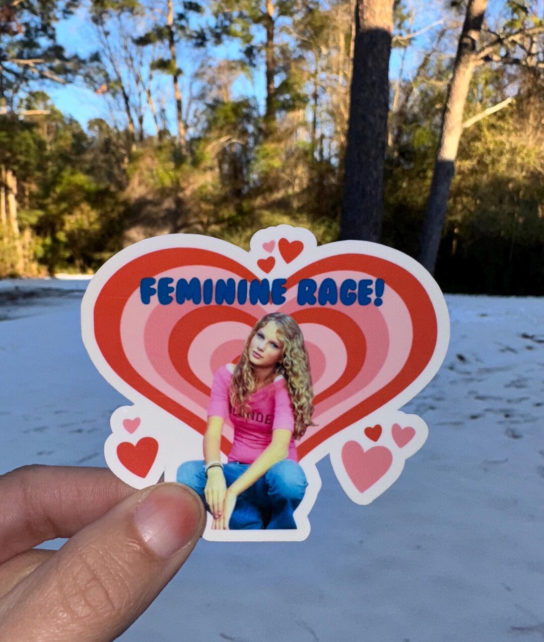 Feminine Rage Sticker | Debut Tay Sticker | Kindle Sticker - Etsy