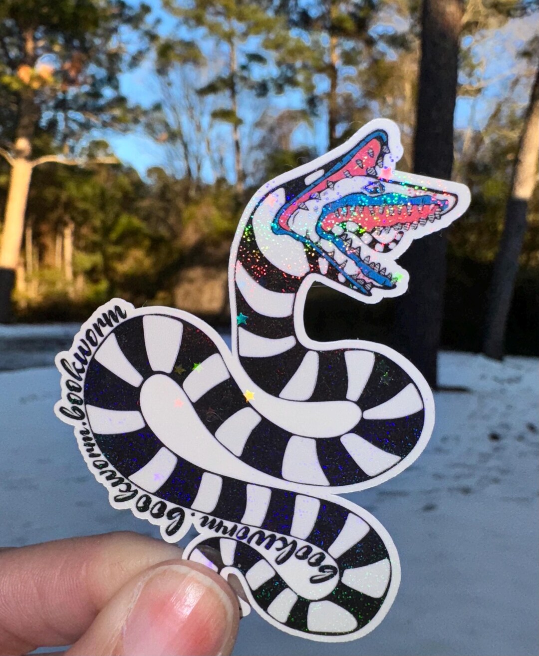 Sandworm Bookworm Sticker | Beetlejuice Beetlejuice Sticker | Kindle ...