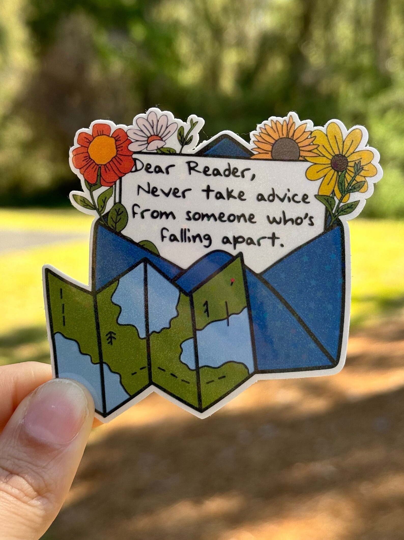 Dear Reader Sticker | Letter & Map Sticker | Kindle Sticker - Etsy