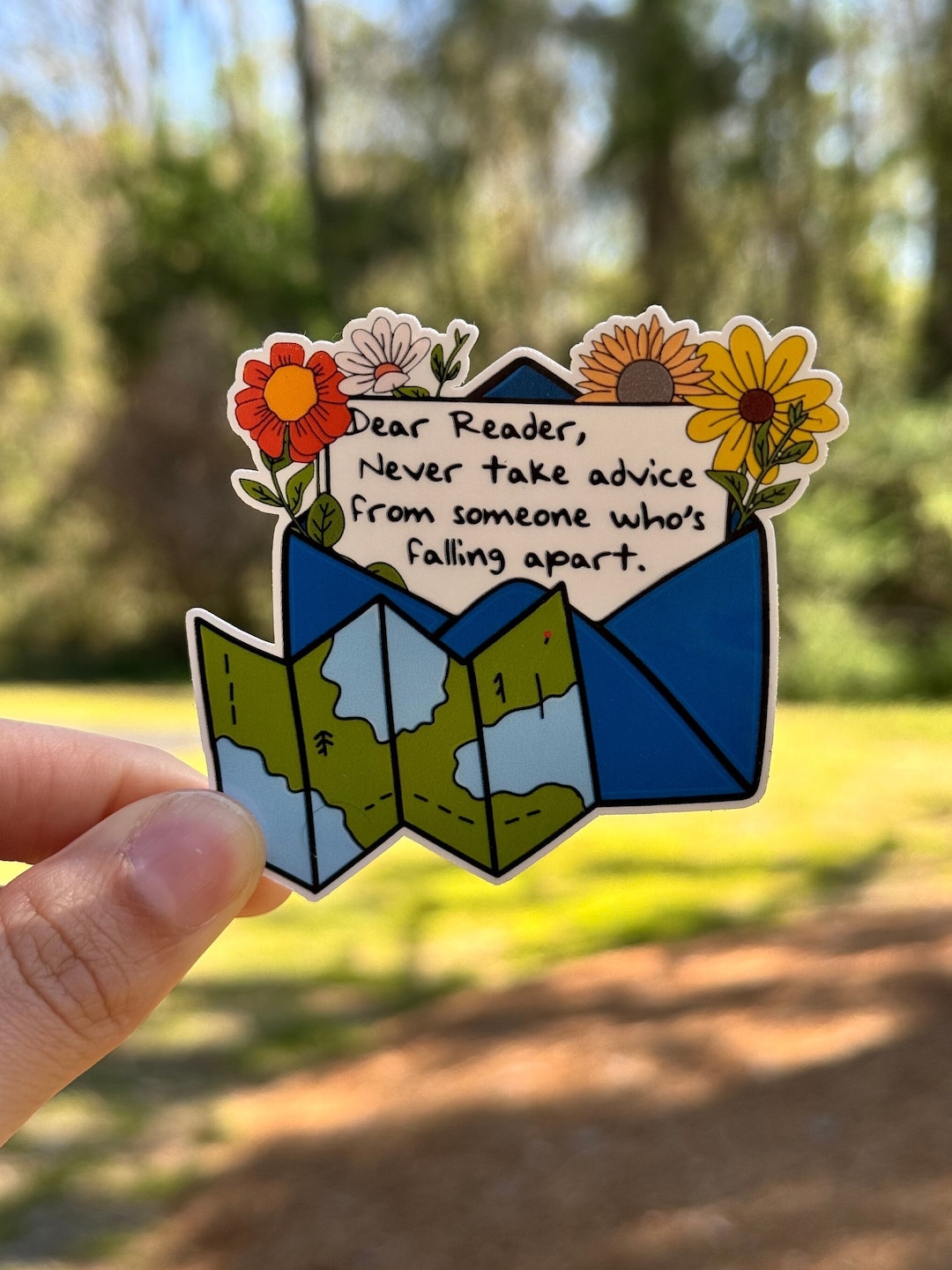 Dear Reader Sticker | Letter & Map Sticker | Kindle Sticker - Etsy