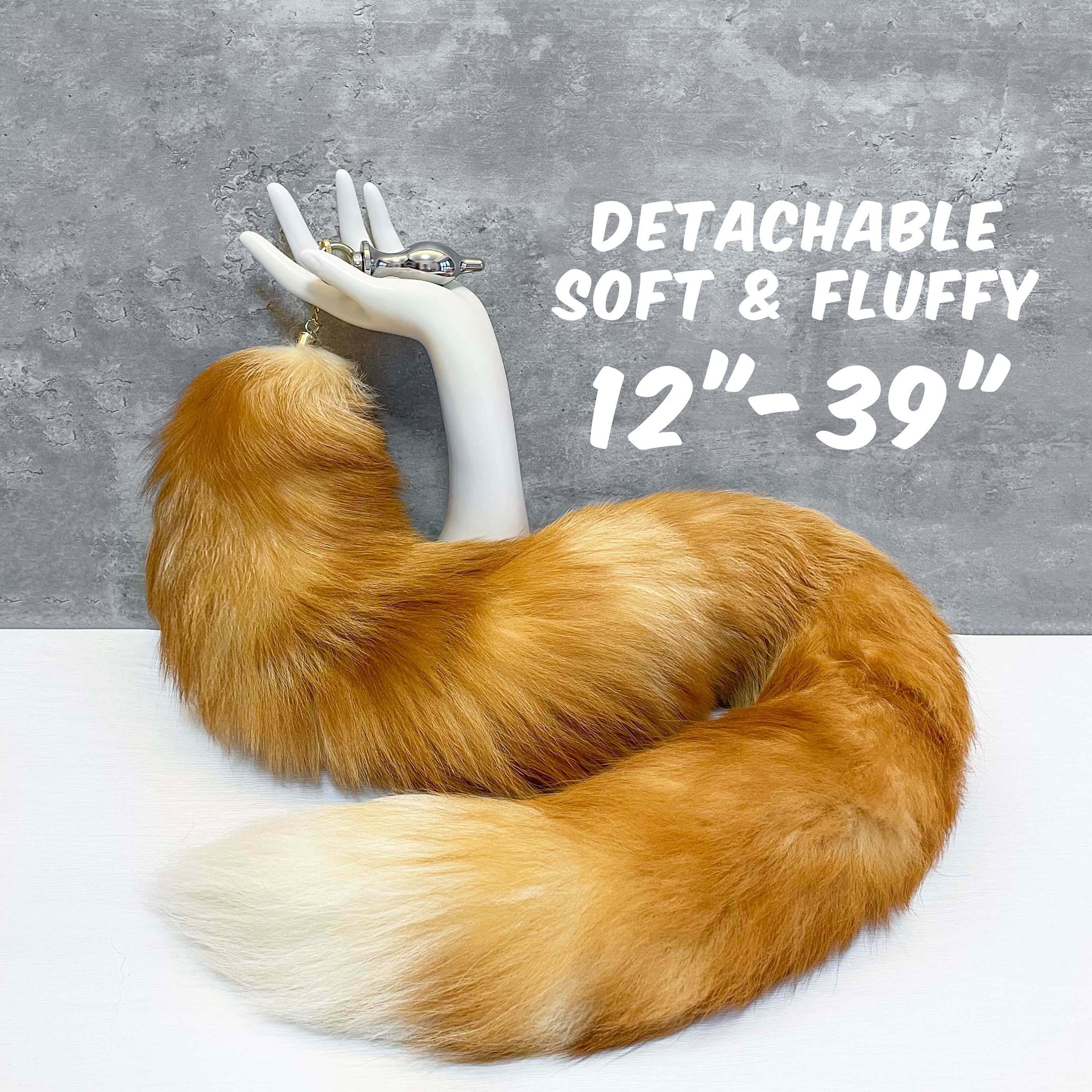12-39 30-100cm Detachable Tail Butt Plug, Handmade and Well Made With ...