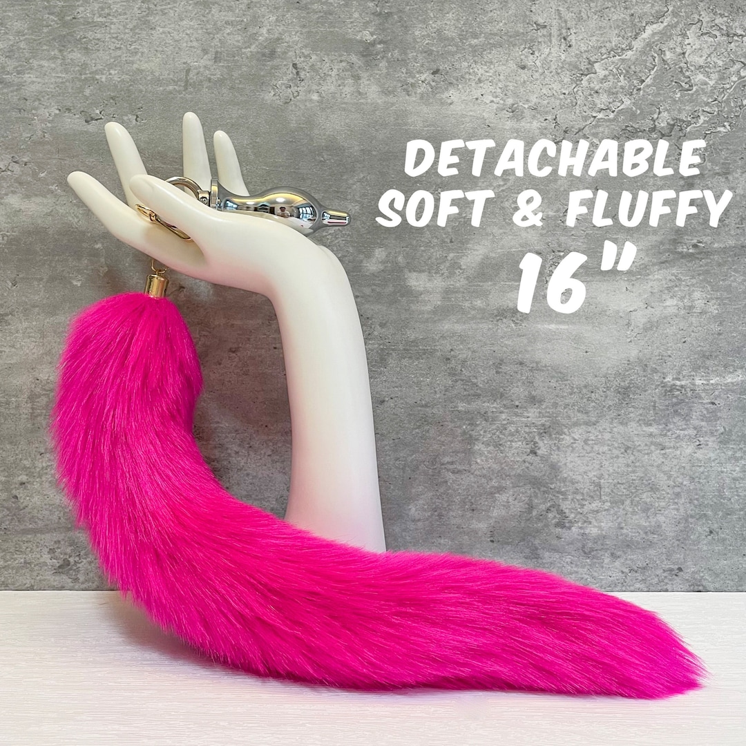 Hot Pink Tail Plug, Butt Plug Tail, Tail Butt Plug, Buttplug Tail, Tail ...