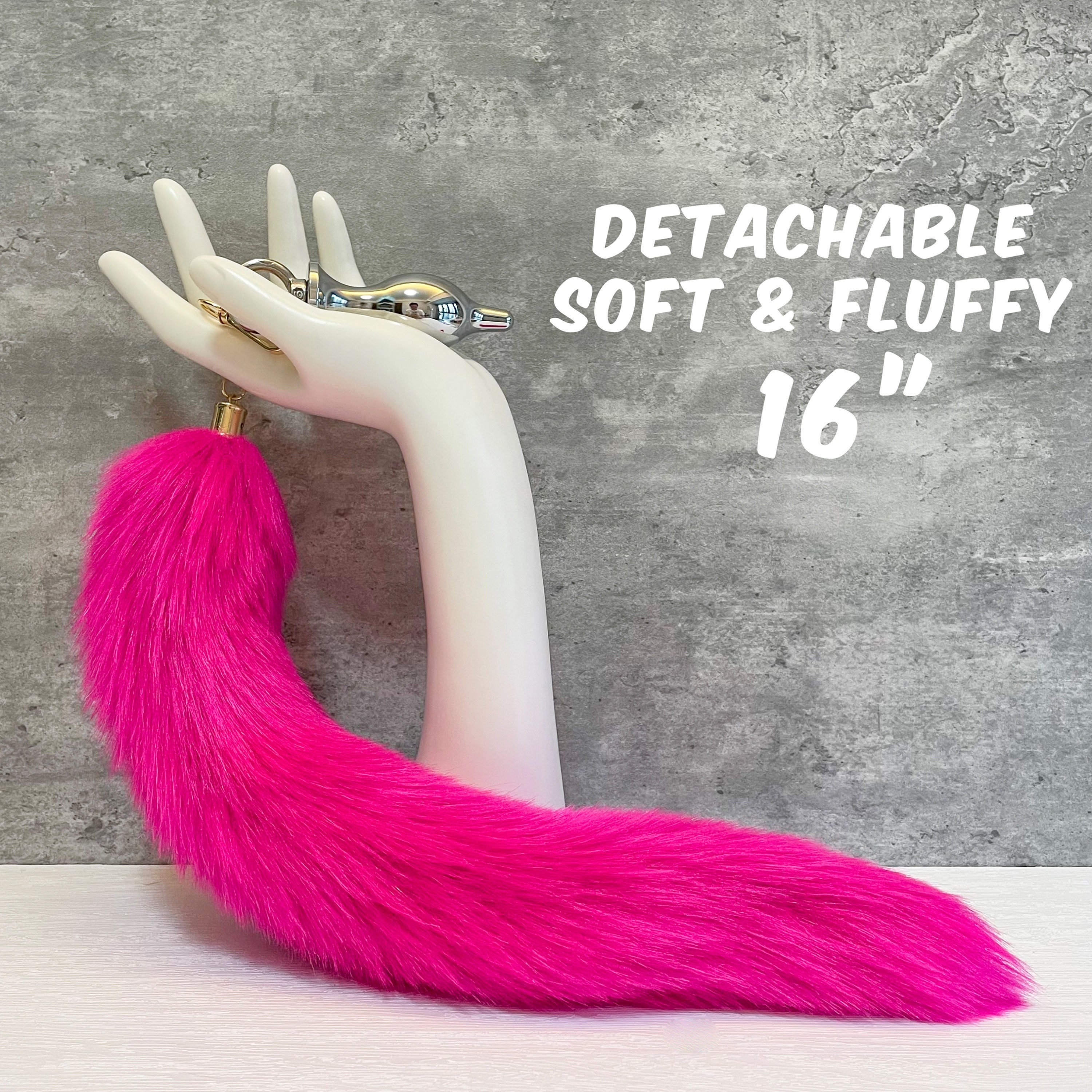 Hot Pink Tail Plug, Butt Plug Tail, Tail Butt Plug, Buttplug Tail, Tail ...