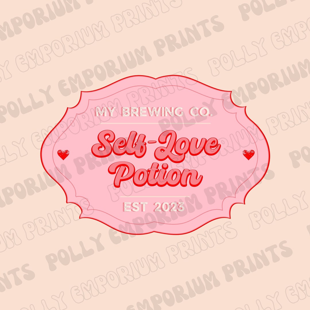 Valentine's Day Png, Self-love Potion Png, Valentine Png, Valentine's ...