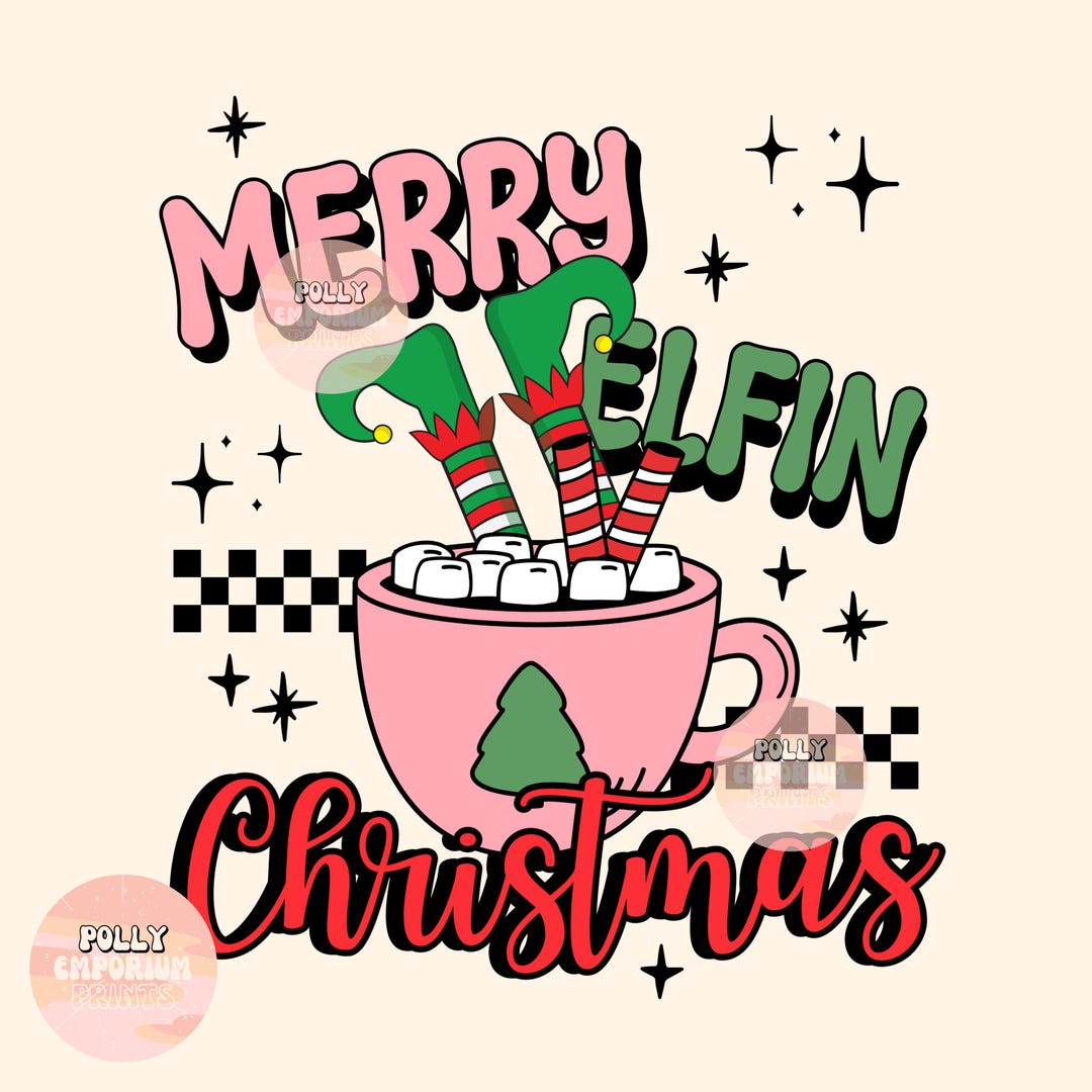 Christmas Png, Merry Elfin Christmas Png, Funny Christmas Png, Elf Png ...