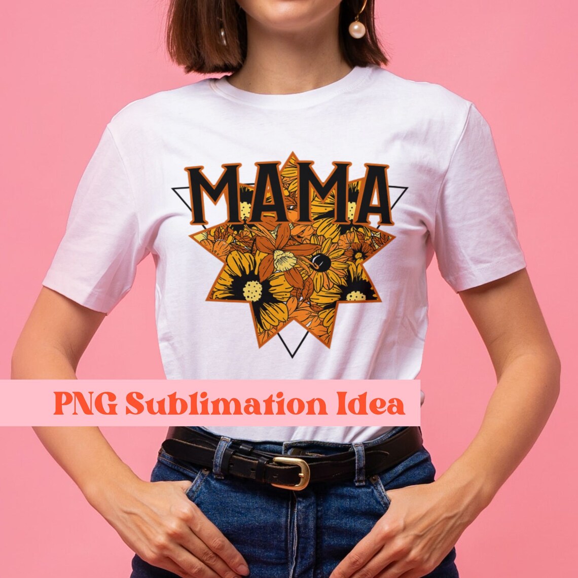 Rocker Mama Png, Rocker Sublimation Design, Floral Mother's Day Png ...