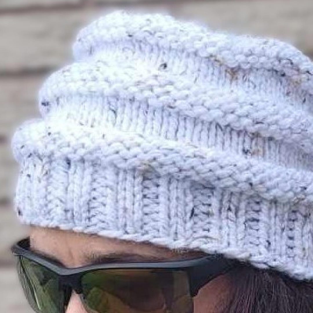 Knit a Quick & Easy Hat, Knit Hat Tutorial - Great One Day Gift Knit ...