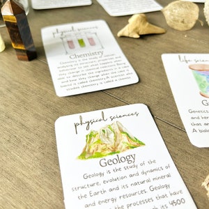 Science Flash Cards - Etsy