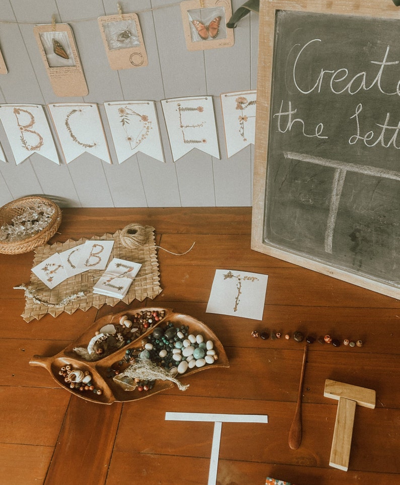 Handmade Wild-school ALPHABET FLASHCARDS & Bunting + Poster - Etsy