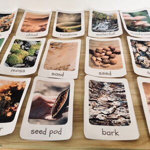Reggio Emilia Inspired NATURE FLASH CARDS- Real Life ~ Nature Learning ...
