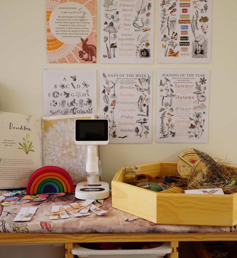 NATURE INSPIRED Educational Poster Pack - Nature School- Homeschool ...