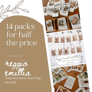 Reggio Inspired Mega Bundle VOL2 | Nature Classroom|14 Sets - Etsy