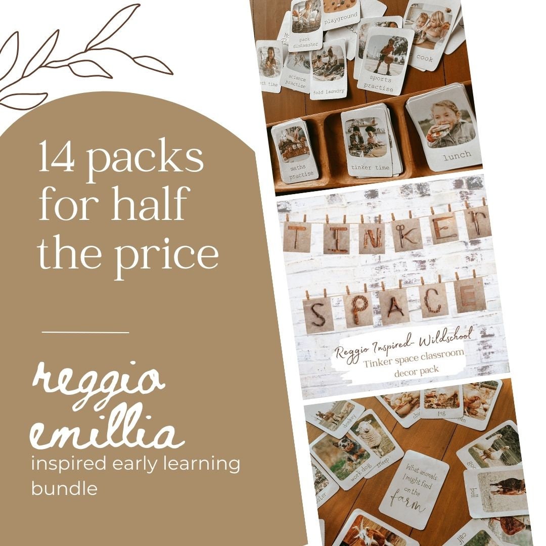 Reggio Inspired Mega Bundle VOL2 | Nature Classroom|14 Sets - Etsy